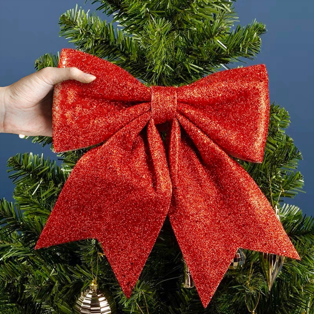 6/12inch Christmas Bows Large Bowknot Christmas Ornament Xmas Tree ...