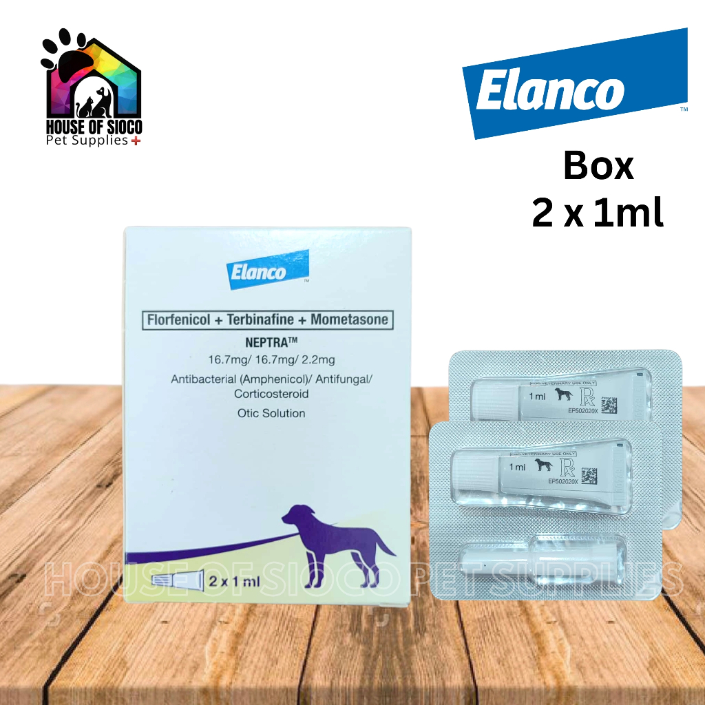 Neptra Antibacterial/ Antifungal/ Corticosteroid Otic Solution For Dogs ...
