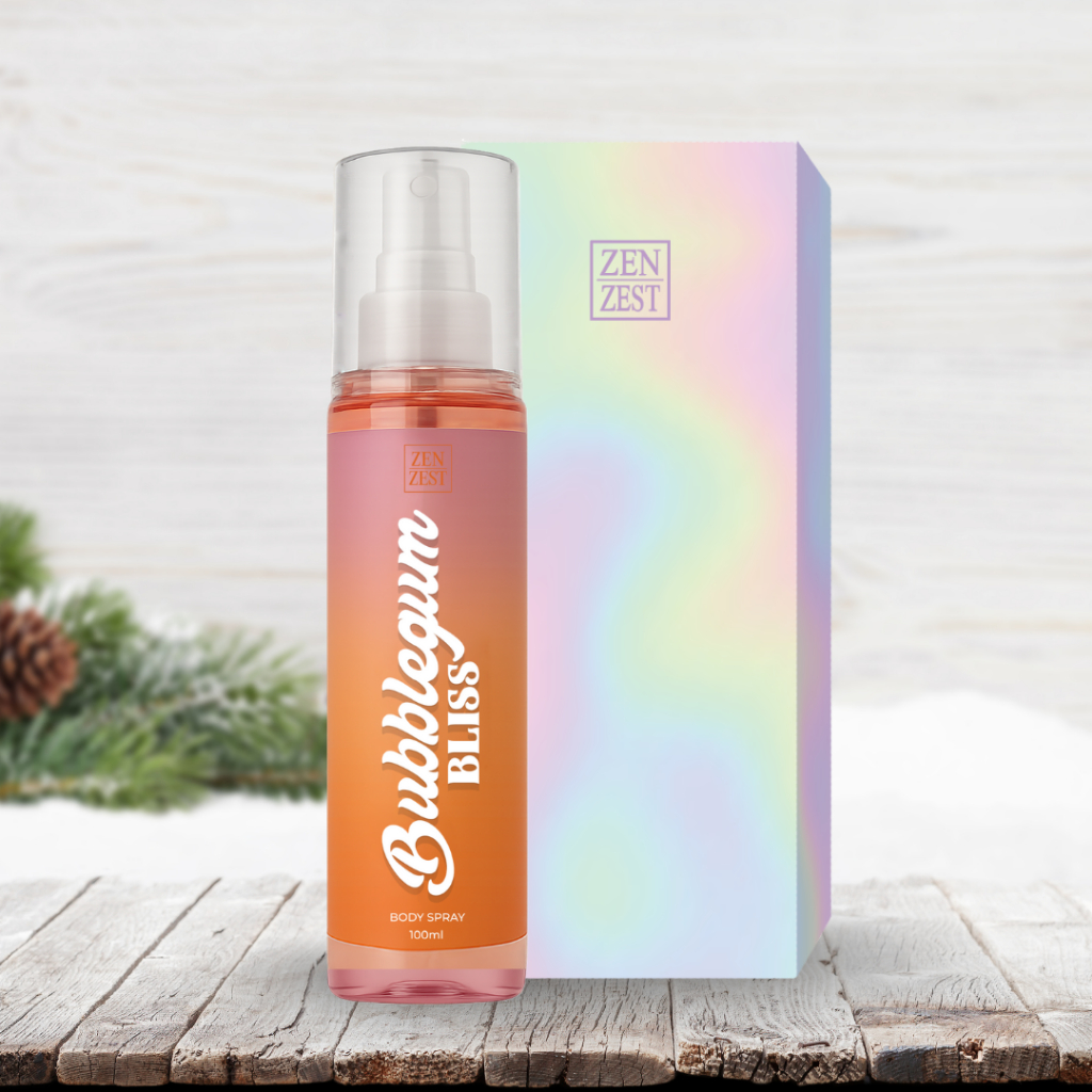 Bubble Gum Bliss Zen Zest Gift Set Body Spray 100ml for women | Shopee ...