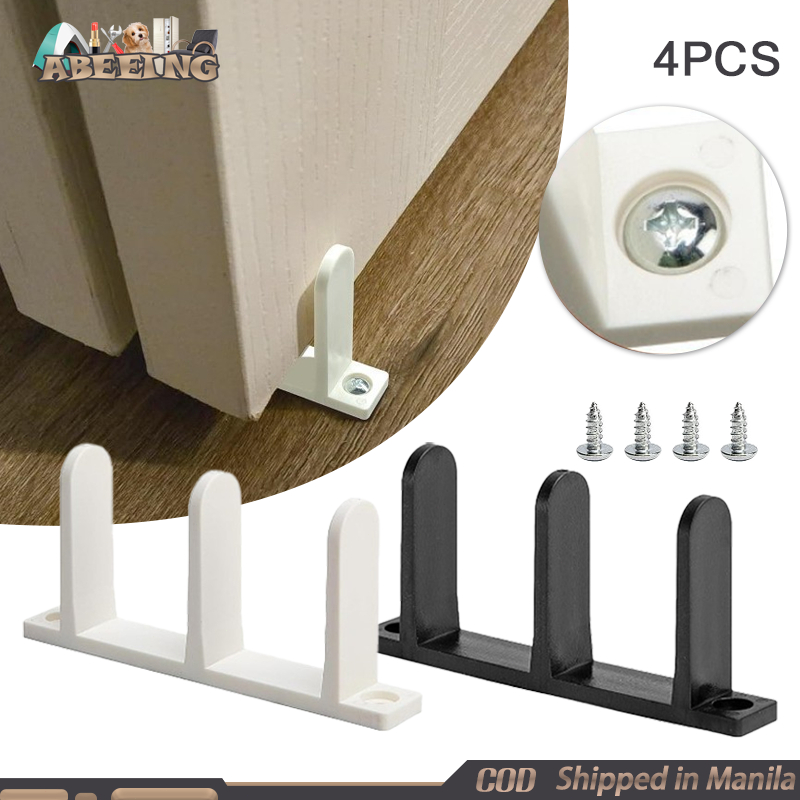 4Pcs Universal Sliding Door Guide Barn Closet Door Floor Guides Sliding ...