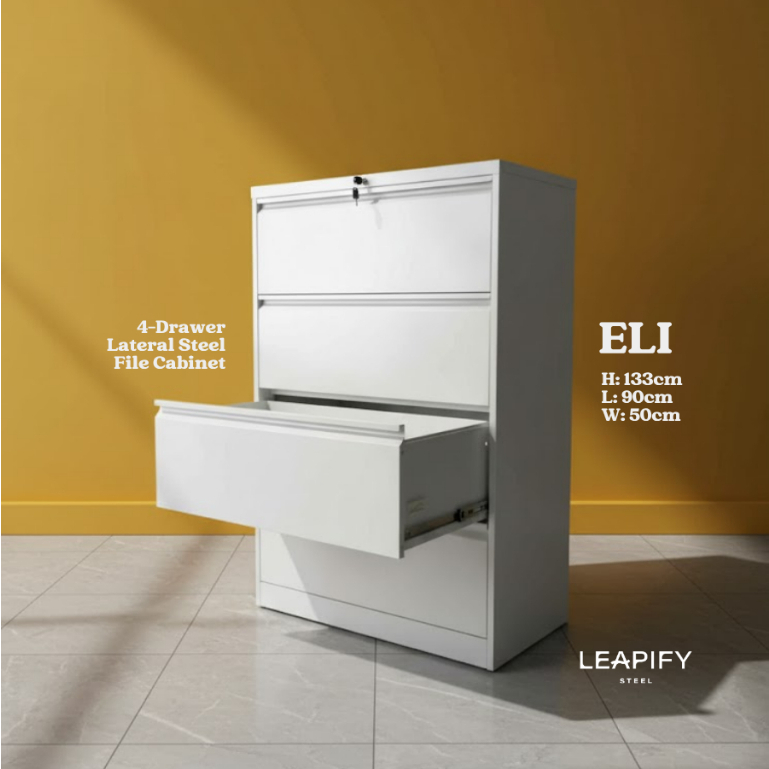 ELI | Steel 4-Layer Modern Lateral File Cabinet by Leapify Steel ...
