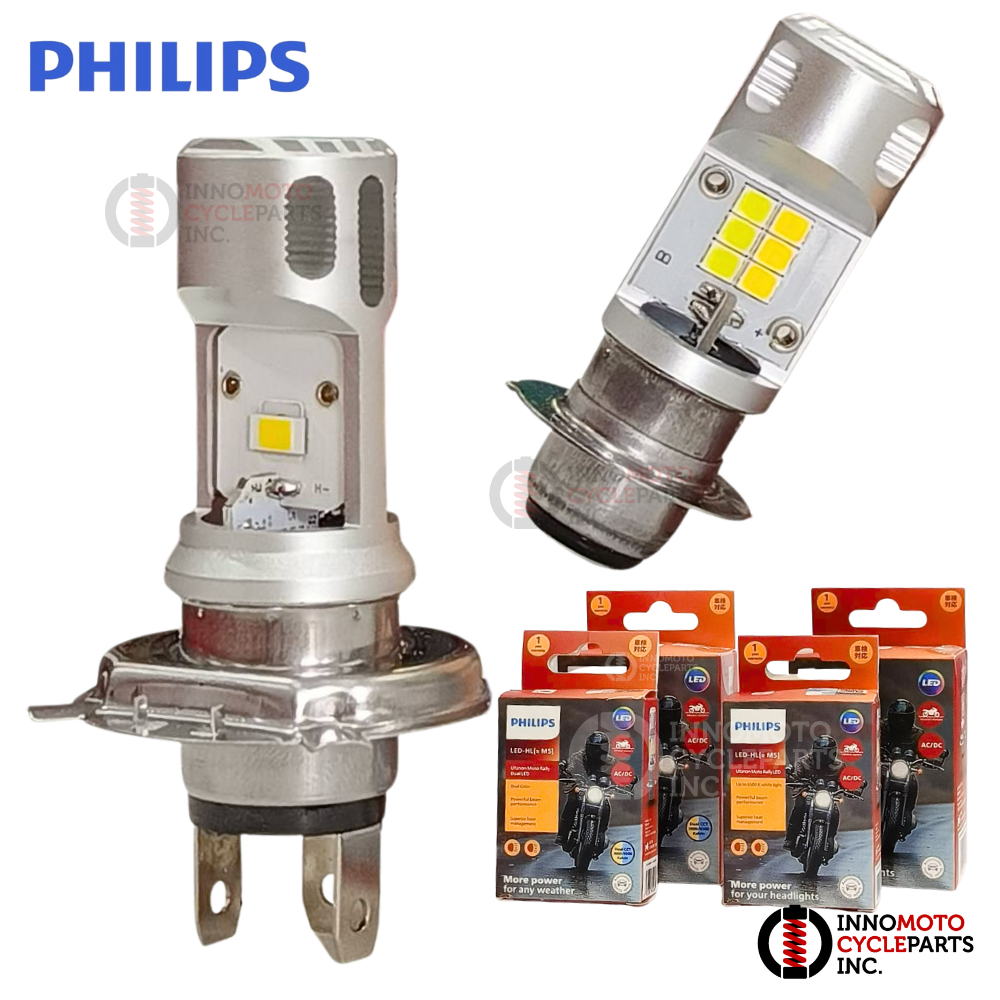 Philips Ultinon Moto Rally Dual LED and High Power /HS1 / M5/T19 ...