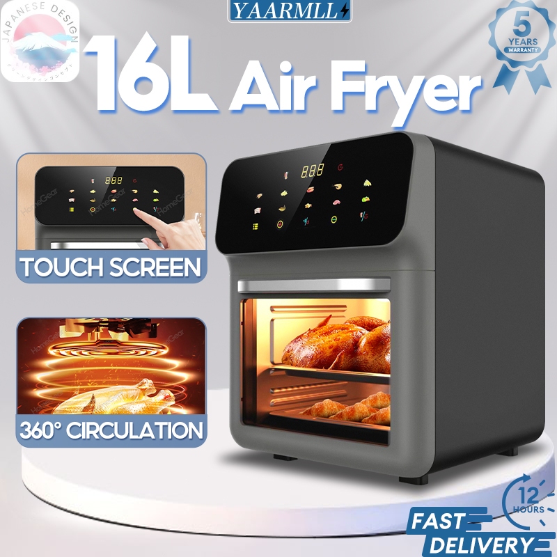 Tixx Air Fryer Oven Touch Screen Non Stick Smart Timer Multi Function ...