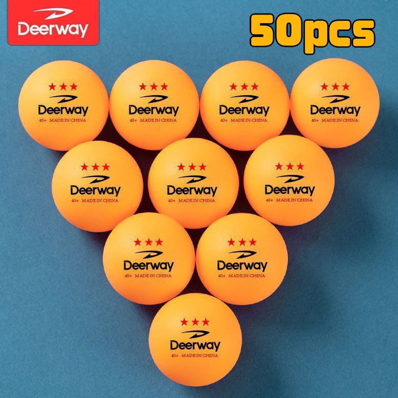 50 Piece/Set Table Tennis Ping Pong Ball Original 3-Star 40+ ABS ...