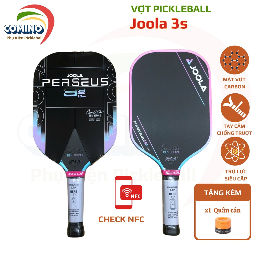 Joola 3s check NFC pickleball racket, high quality matte carbon racket ...