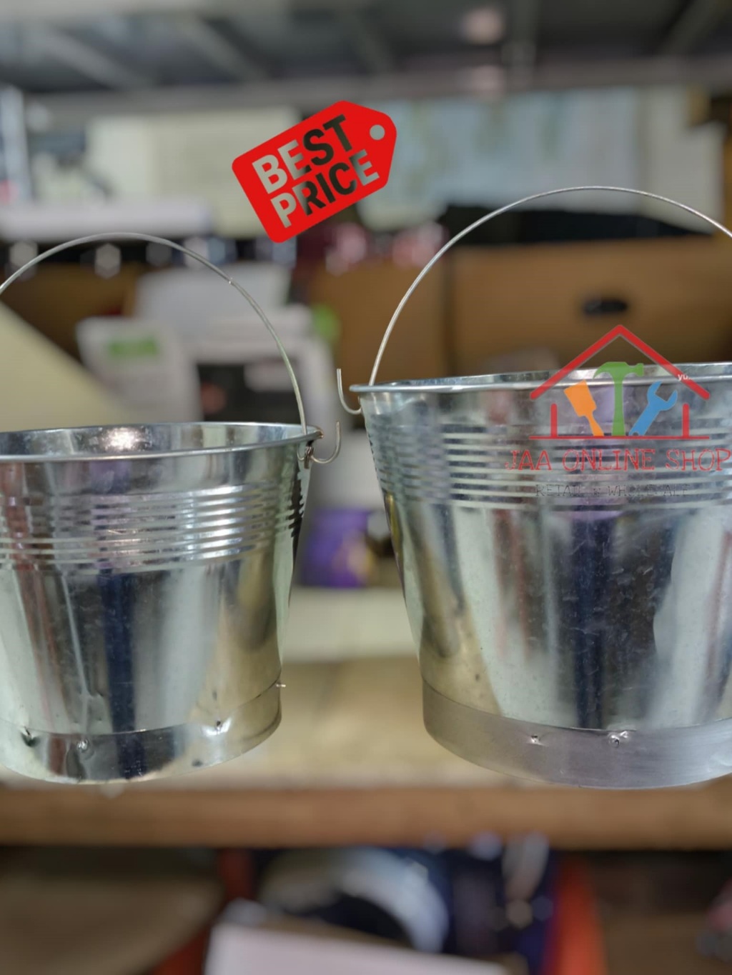 G.I Cement Pail " For Construction Galvanized Iron Timba Storage Mixing ...