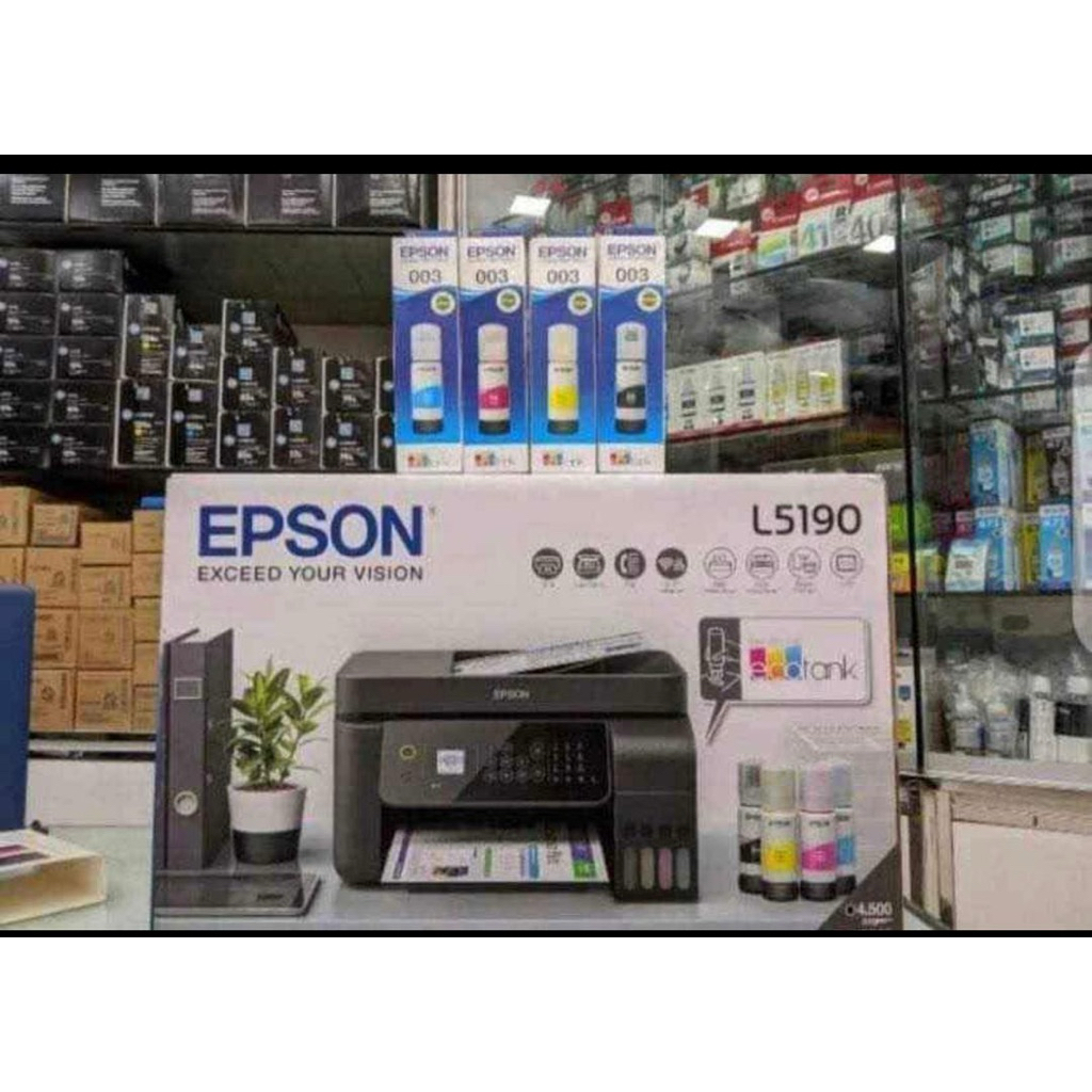 Epseon ECOTANK L5190 4-in-1: Print, Copy, Scan and Borderless Photo ...