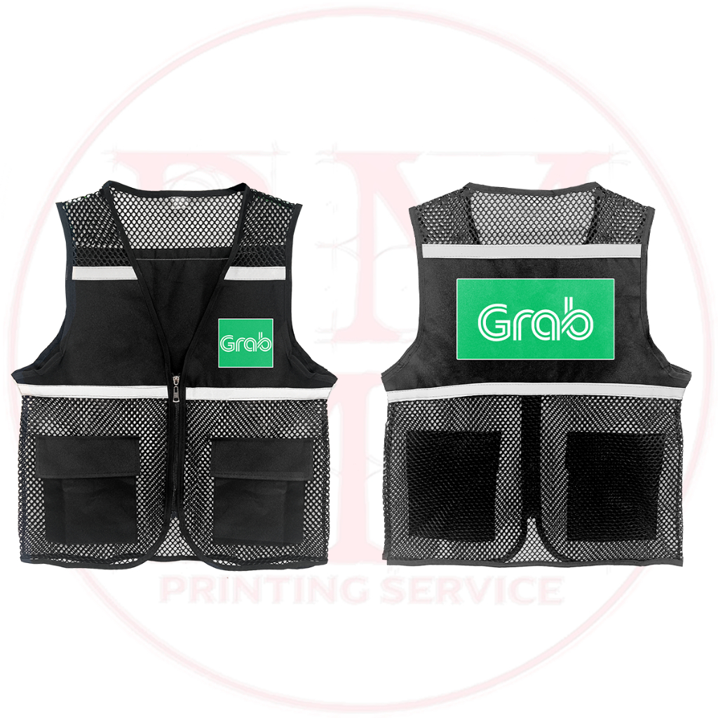 Grab Hailing Black Vest | Shopee Philippines
