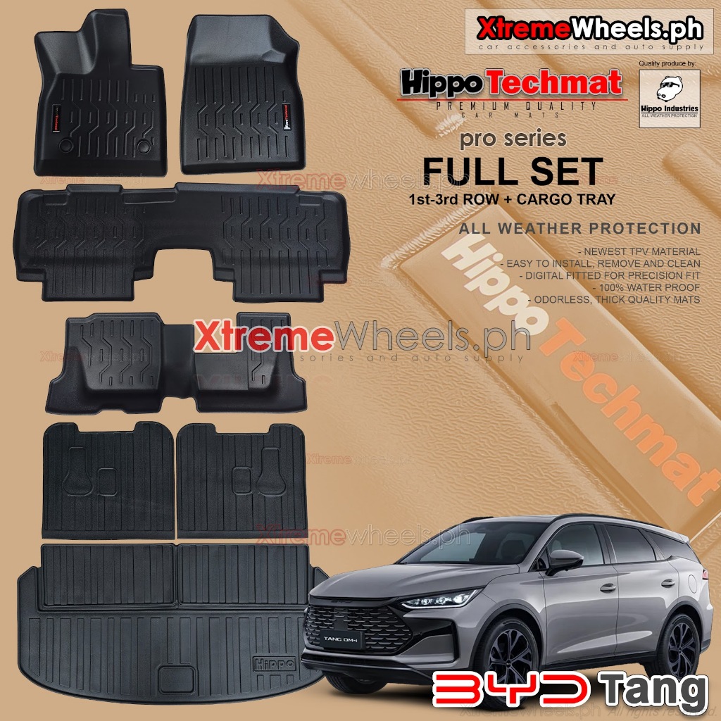 BYD TANG DMI 2025-2026 THICK HIPPO TECHMAT PRO SERIES DEEP DISH FLOOR ...