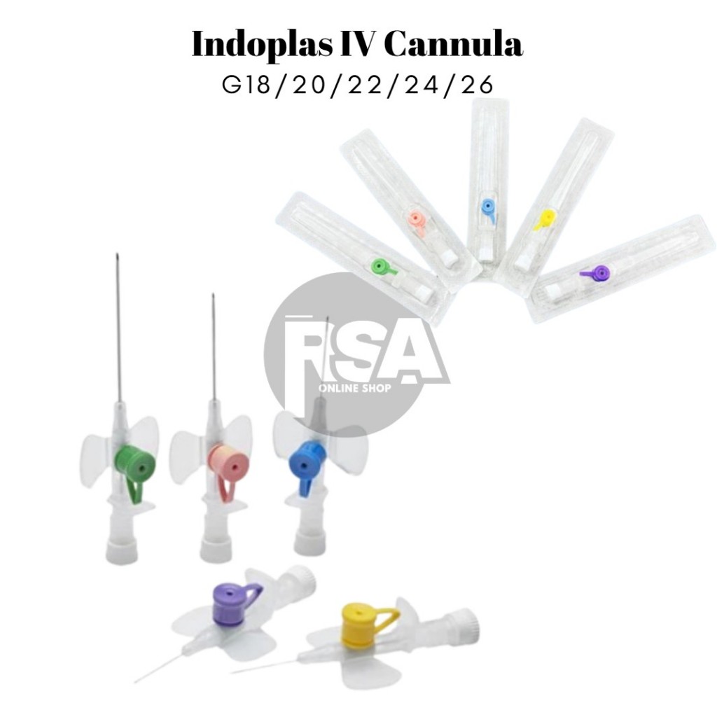 (RSA-J) Indoplas IV Cannula Gauge 18/20/22/24/26 | Medical Supplies ...