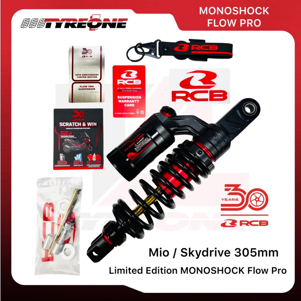 Racing Boy RCB 30th Limited Edition Monoshock Flow Pro Mio / Skydrive ...