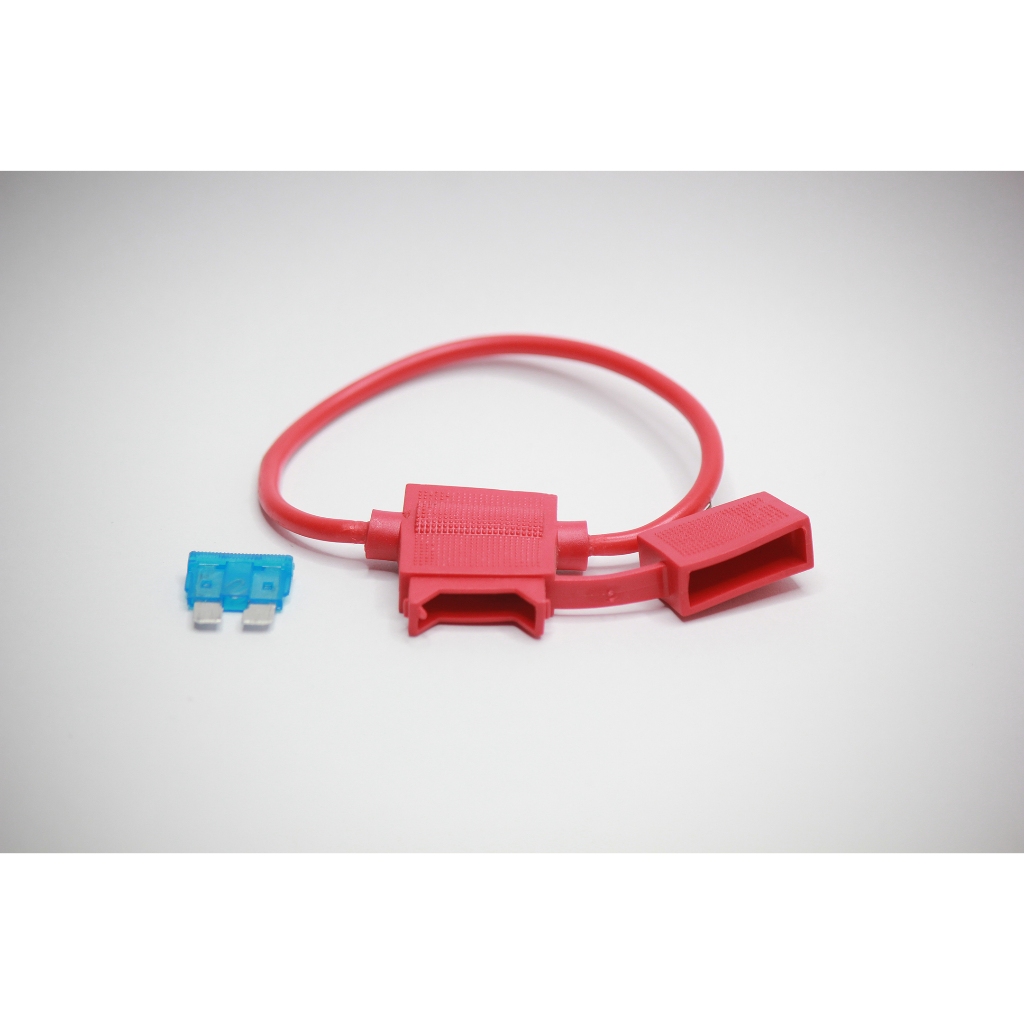 ONE PC CAR FUSE HOLDER RED, 12V BH708 with STANDARD BLADE FUSE 2-PIN ...