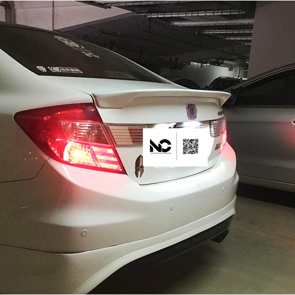Unpainted ABS Plastic rear trunk spoiler for Honda Civic FB 2012-2015 ...