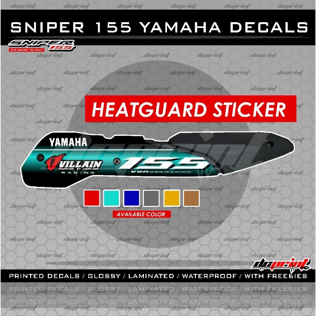 Sniper 155 Yamaha Decals HeatGuard Stickers Laminated | Shopee Philippines