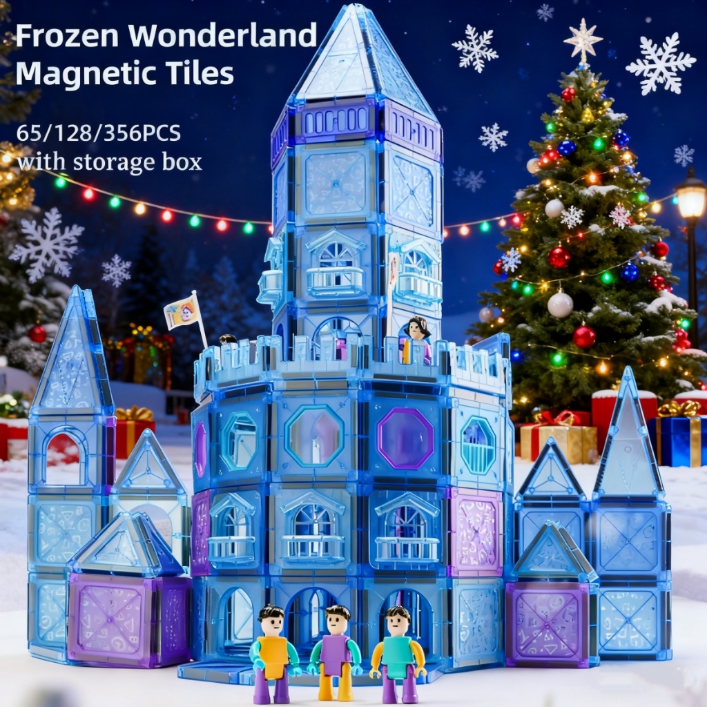 Magnetic Tiles Slide Track DIY Puzzle Toys Large Size Assembly Toys ...