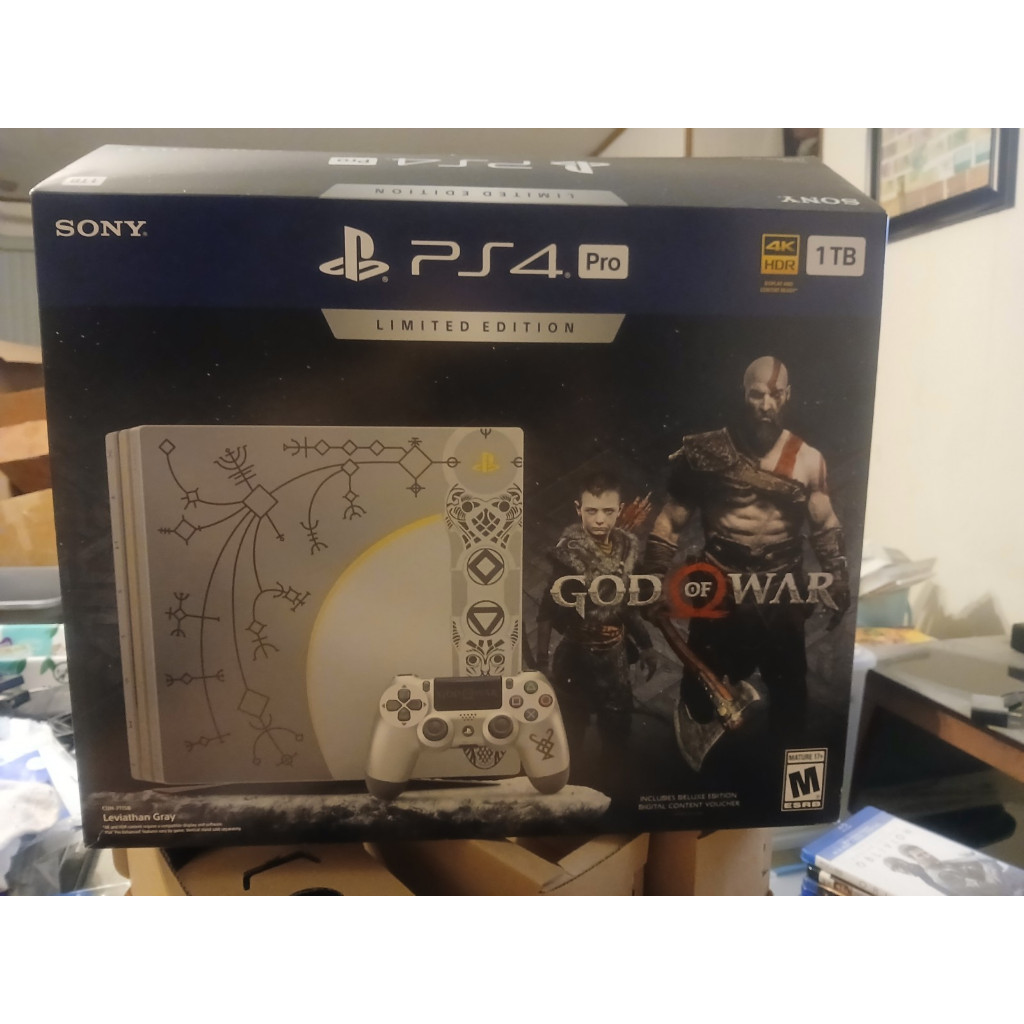 NEW PS4 God of War LIMITED 4K PRO 1TB USA Console SONY PlayStation 4 ...