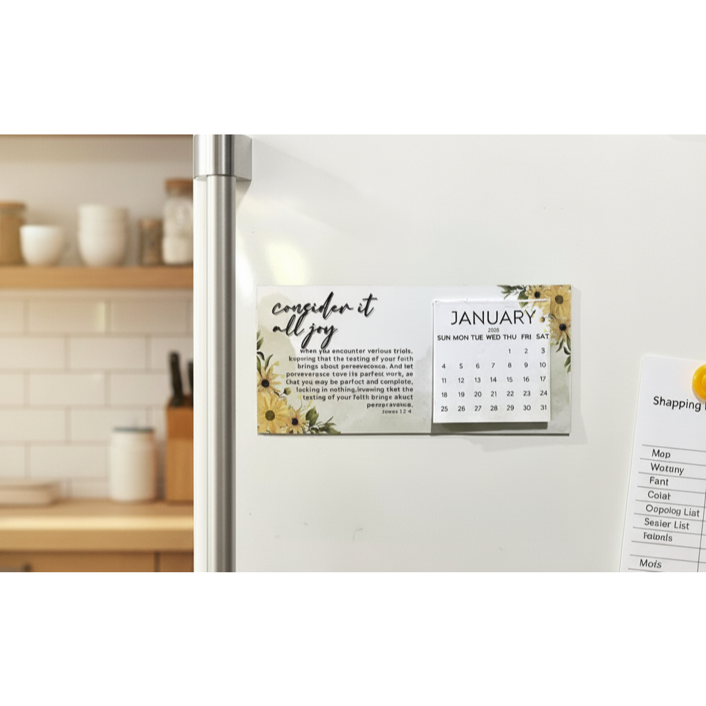 Christian Ref Magnet Calendar | Horizontal Magnetic Bible Verse ...