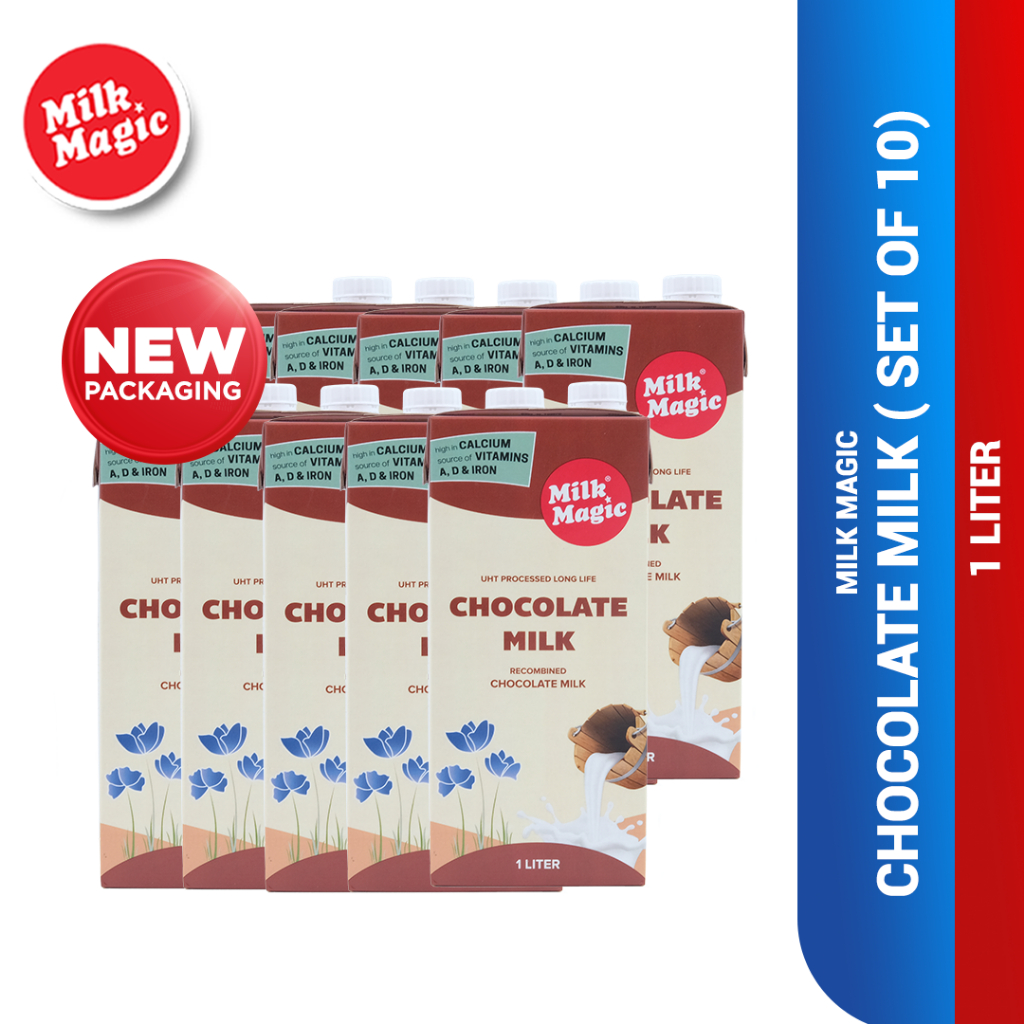 Milk Magic - Chocolate Milk 1 Liter (Set of 10) - Expiry Date: October ...