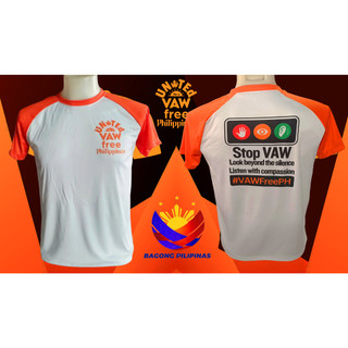 2025 VAW VAWC GAD TSHIRT ORANGE WHITE 18 DAY CAMPAIGN SHIRT | Shopee ...