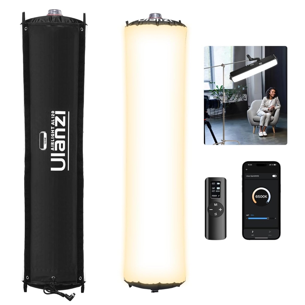 Ulanzi AL60 60W | 120W Bi-Color LED Inflatable Air Tube Light PD3.1 USB ...