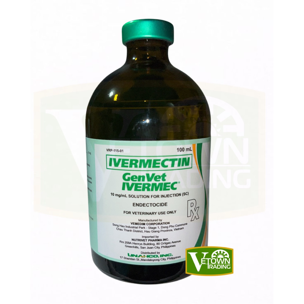 GEN VET IVERMEC 100mL Inj. | Endectocide | Shopee Philippines