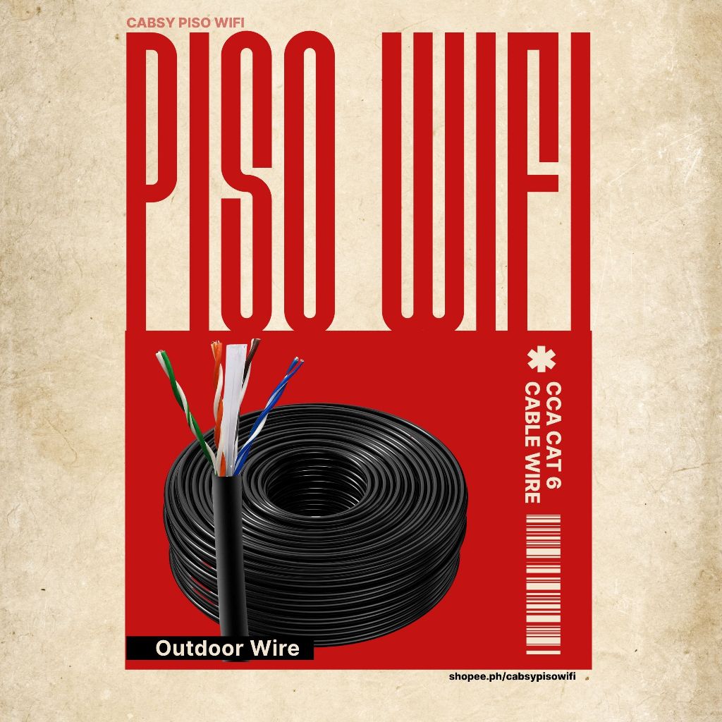 CCA OUTDOOR CAT 6 UTP CABLE | Shopee Philippines