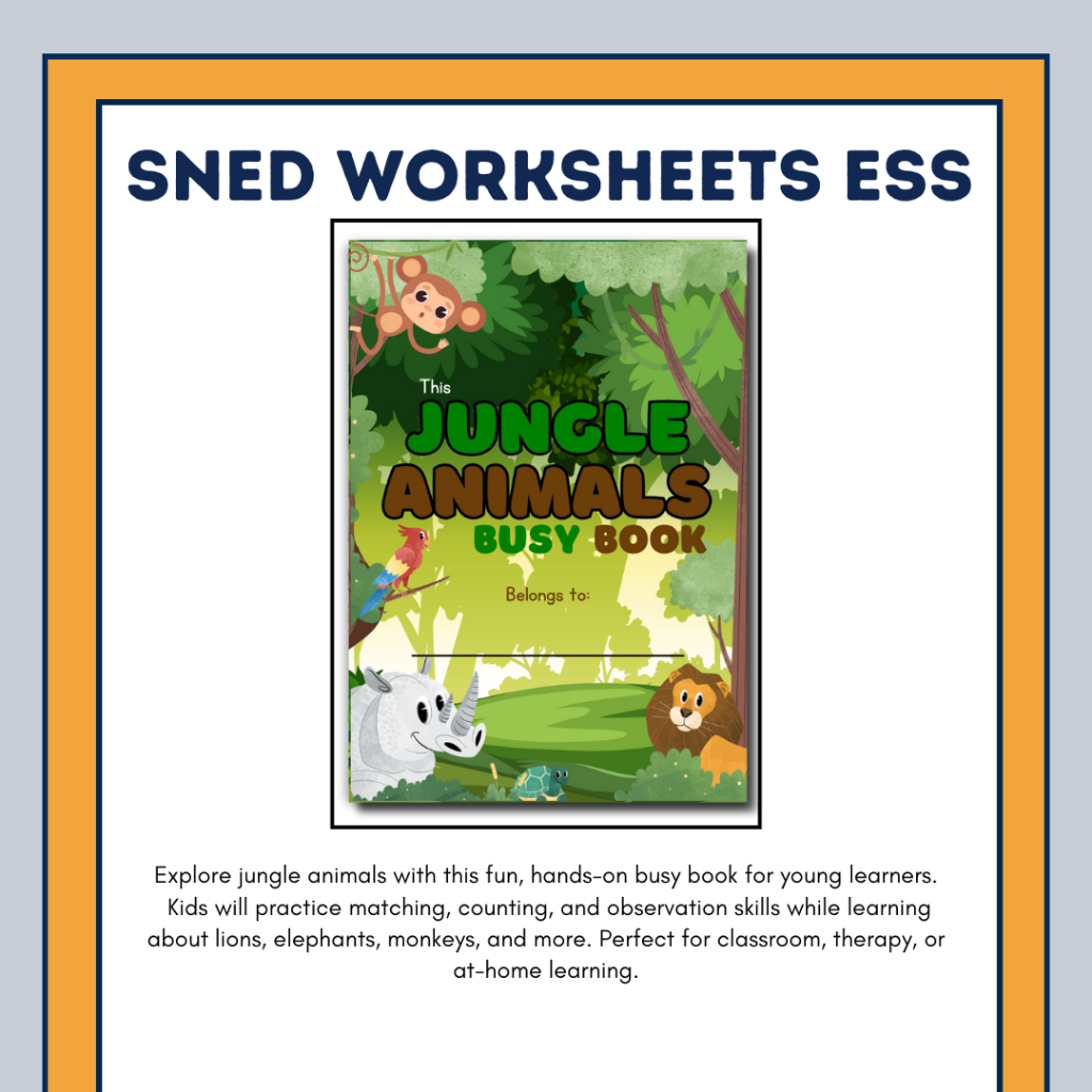 Jungle Animals Busy Book for Young Learners: Fun, hands-on, and ...
