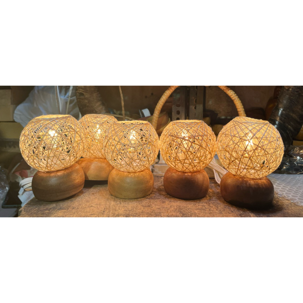 Abaca Table Lamp ( Small ) Good for souvenir and display With Free Bulb ...