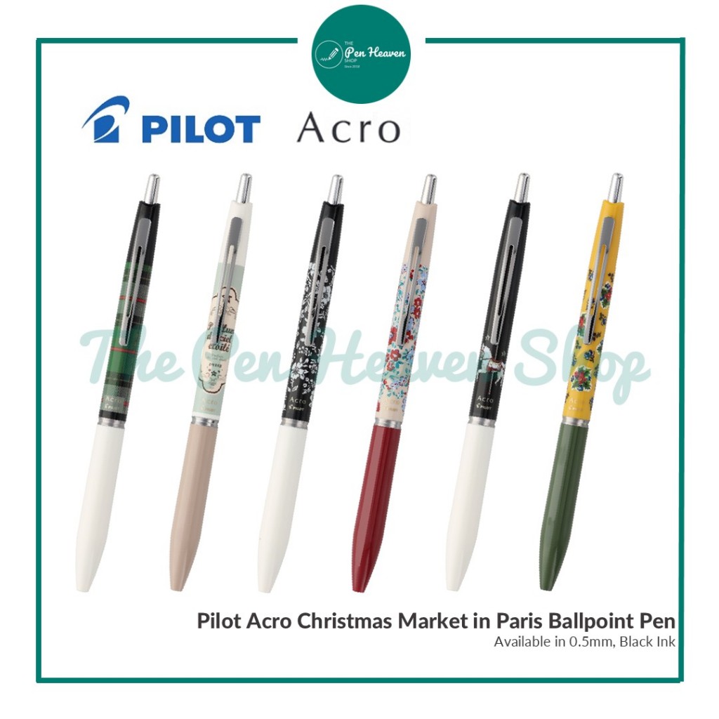 Pilot Acro 300 Vintage/Christmas Market in Paris Ballpoint Pen ...
