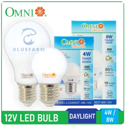 Omni 12V DC LED Bulb 8W / 4W – Pang Baterya, Pang-Pusit, Night Fishing ...