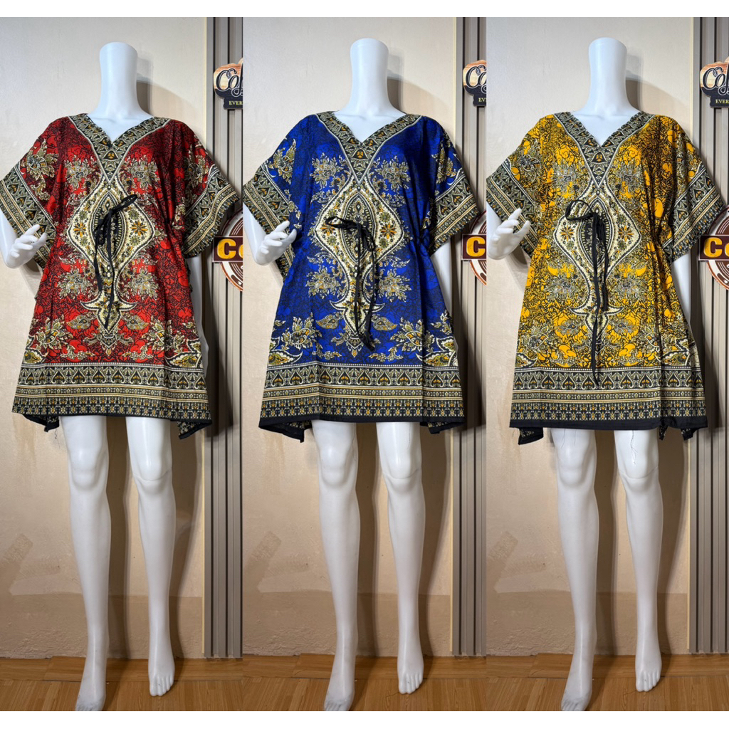 Kaftan mini dress cover up mini daster | Shopee Philippines