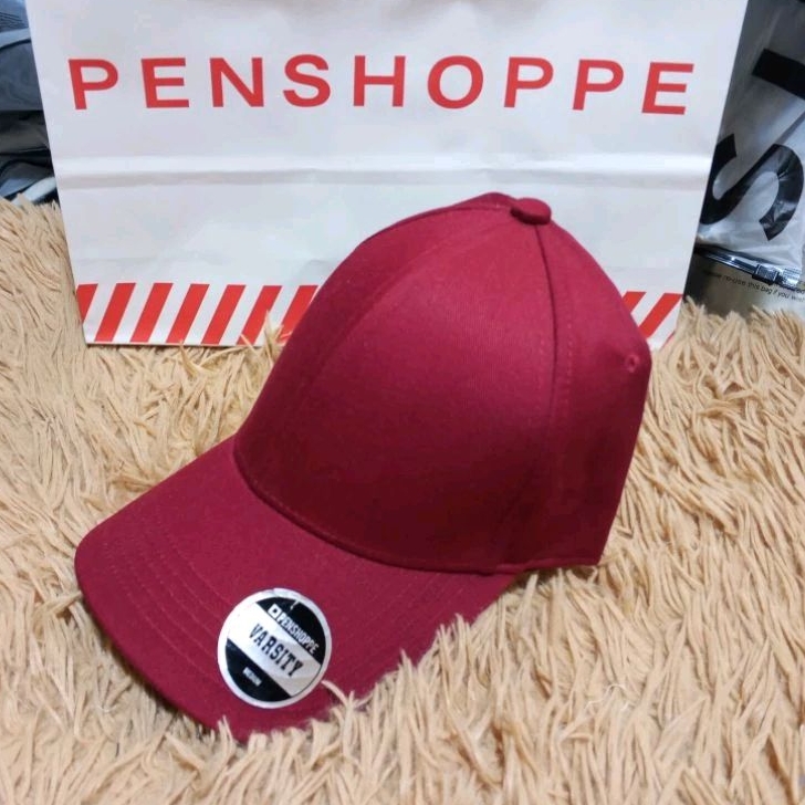 Mens Varsity Baseball Caps (Burgundy)Ready To Ship Tomorrow | Shopee ...