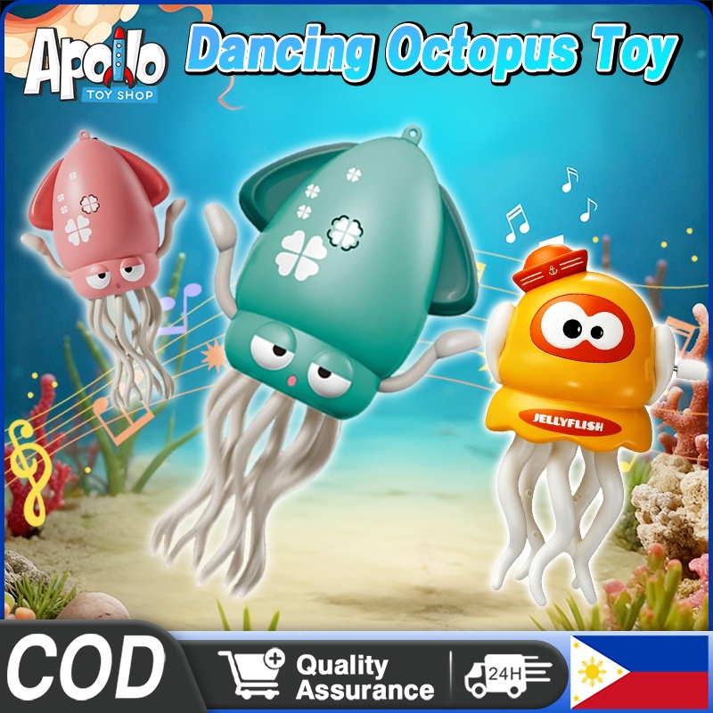 Dancing Octopus Electric Toy with LED Lights Music Obstacle Sensor ...