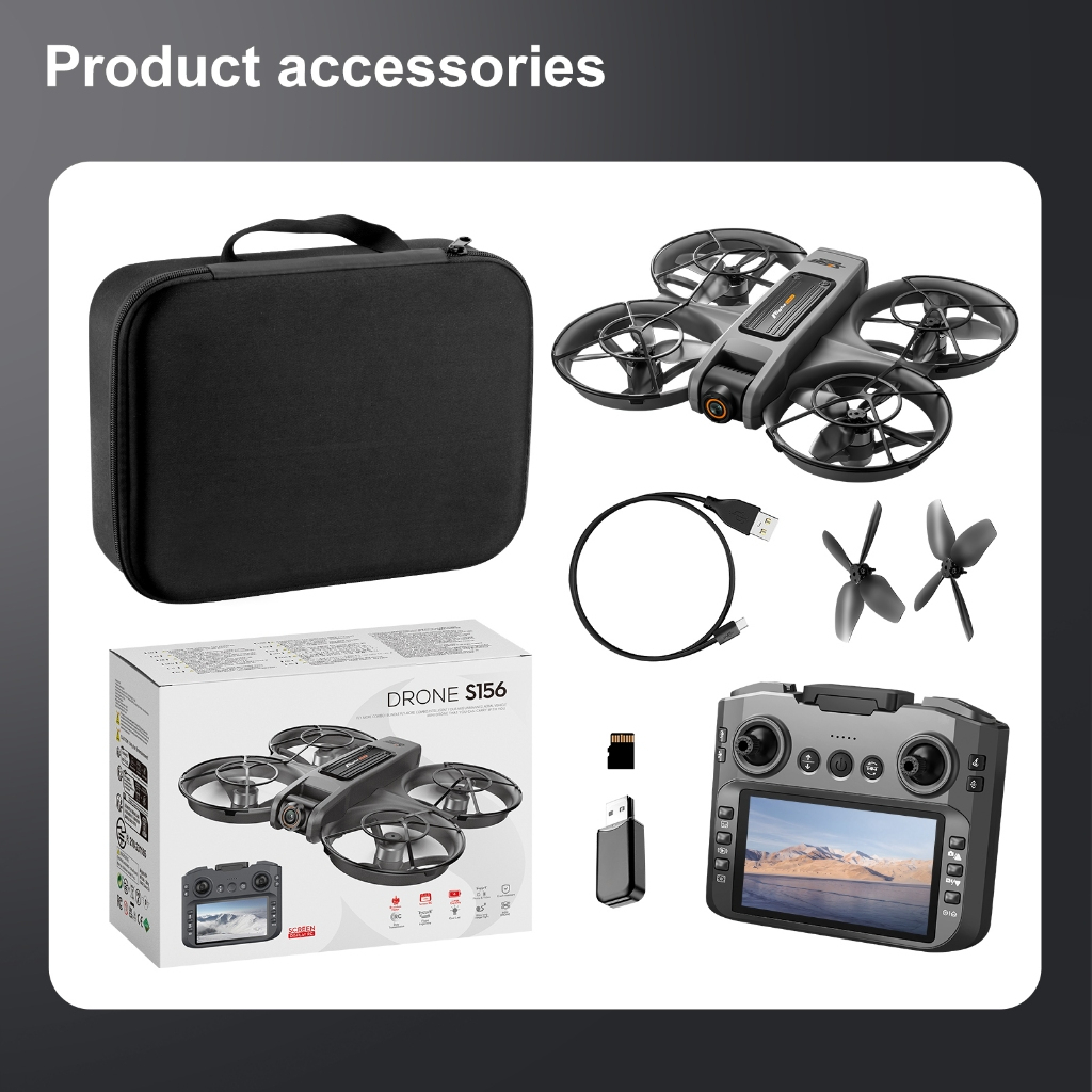 [BIG SALE] S156 Drone With Large Screen Remote Control With Optical ...