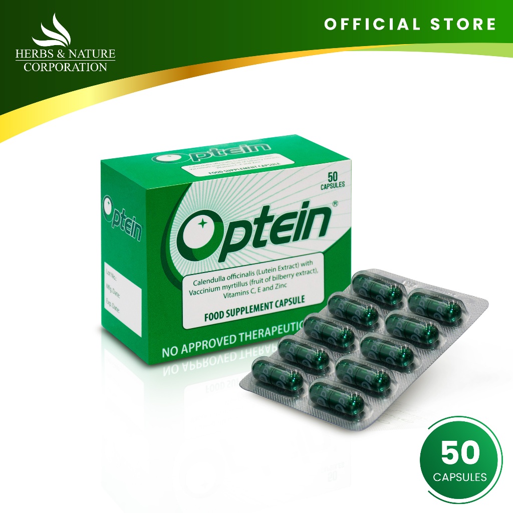 HNC - Optein Lutein 50 pcs Capsule 510 mg Eye Health Supplement for ...
