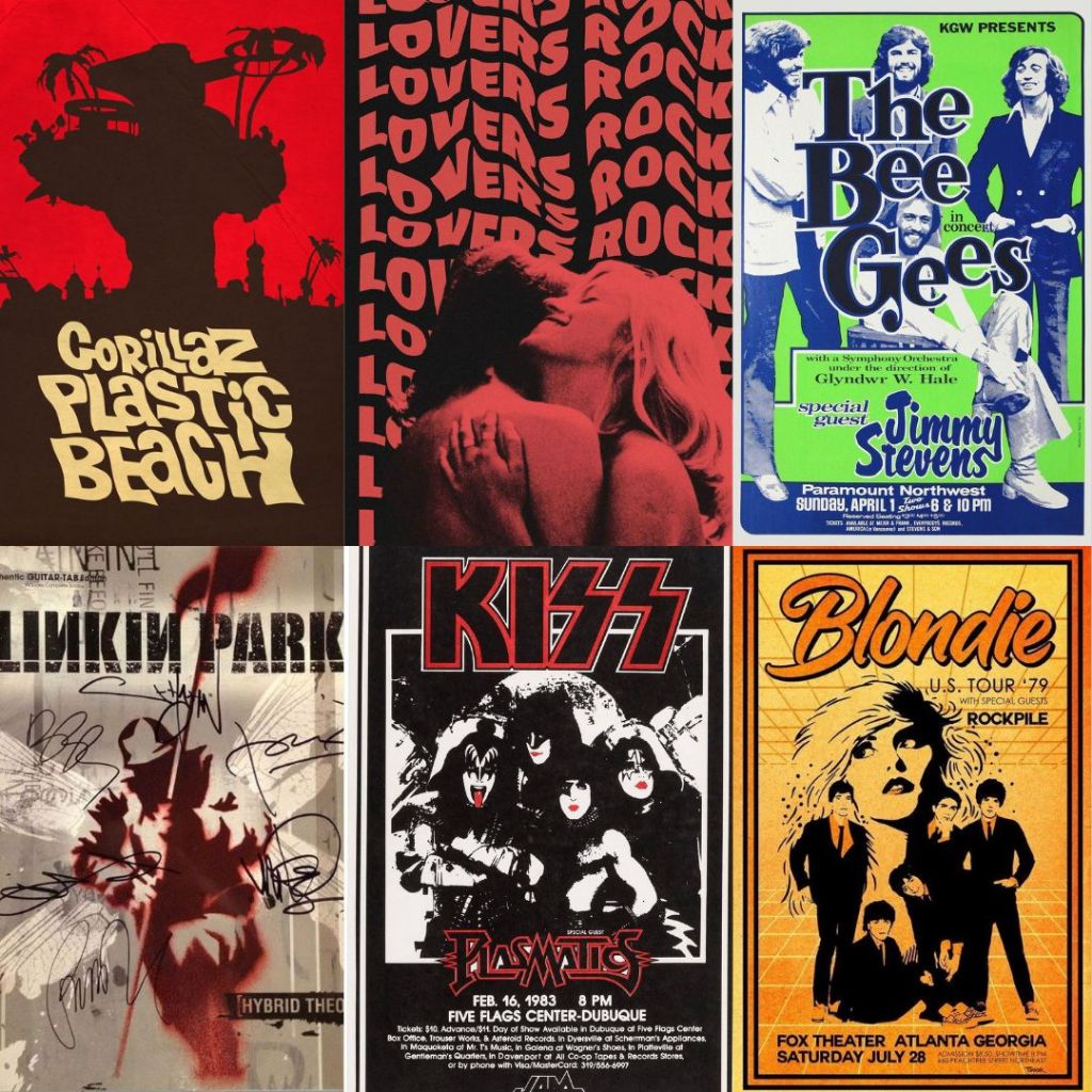 Emo Rock Vintage Band Posters Alt Emo Grunge Punk Rock Aesthetic Wall ...