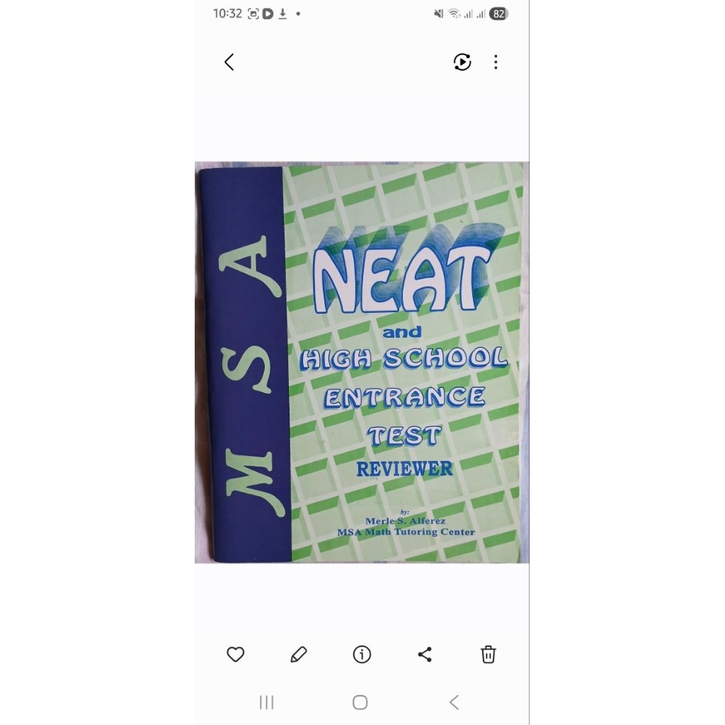 MSA NEAT and High School entrance test Reviewer 2020 | Shopee Philippines