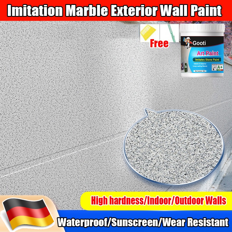GOOTI Epoxy Imitate Marble Stone Artistic Wall Paint For Wall Floor ...