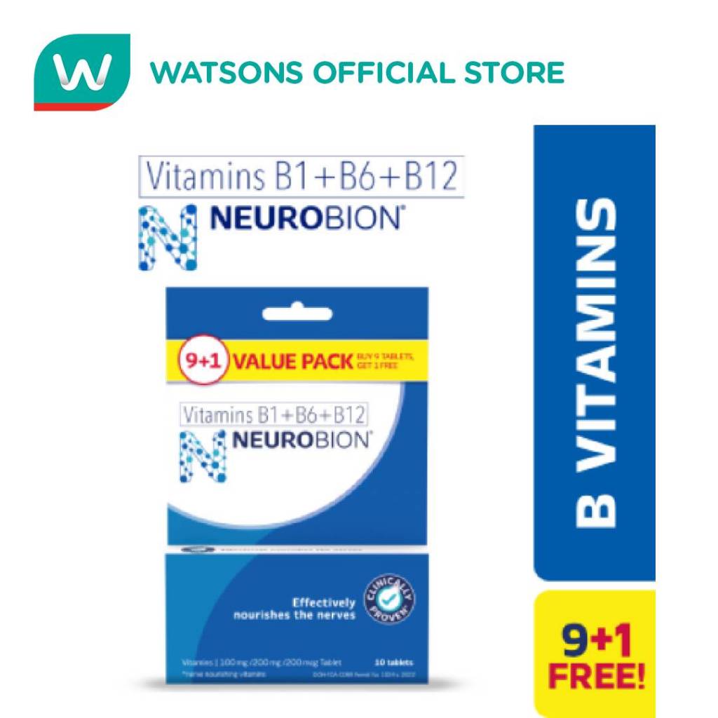 NEUROBION Vitamins B1+B6+B12 9+1 Value Pack | Shopee Philippines