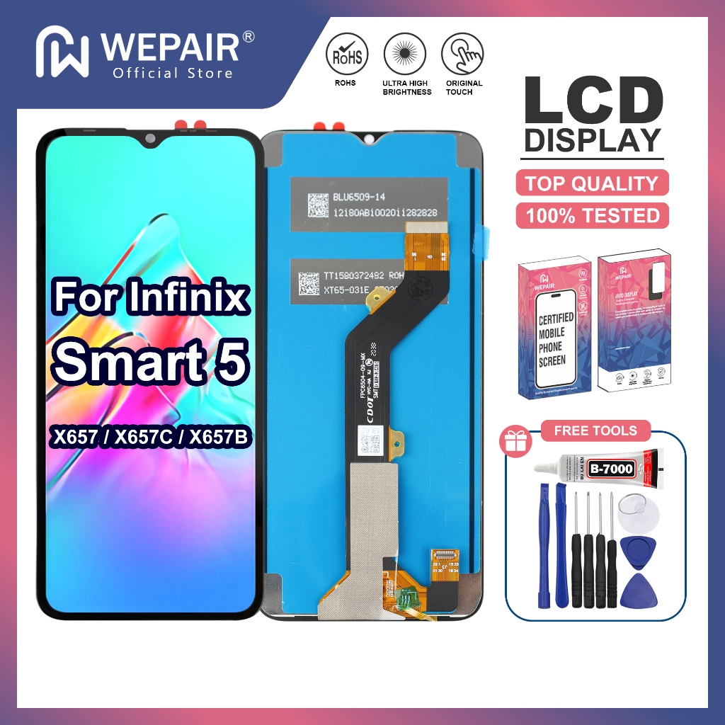 WEPAIR Original LCD For Infinix Smart 5/X657/X657C/X657B Touch Screen ...