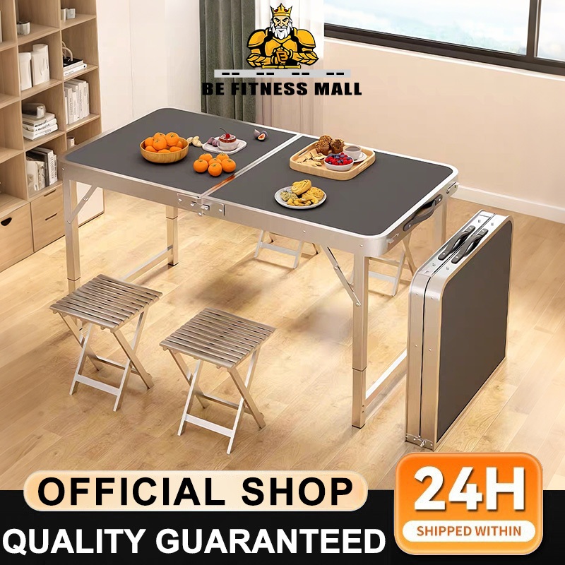 Outdoor Portable Table Camping Home Folding Table Height-Adjustable ...