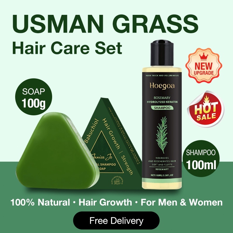 Janicejo Usman Ginseg Hair Growth Soap With Rosemary Hyaluronic Keratin ...