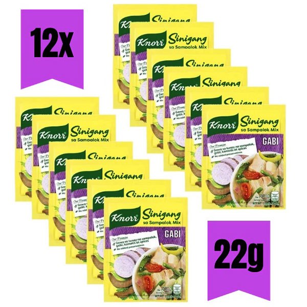 [BUNDLE OF 12] Knorr Sinigang sa Sampalok Mix with Gabi Made with Real ...