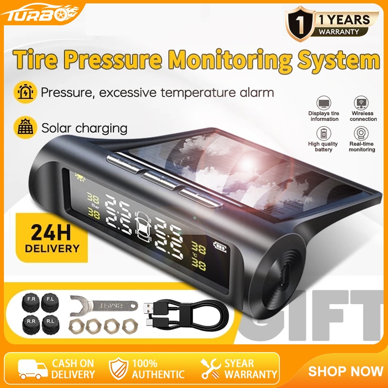 TPMS Car Tire Pressure Alarm Monitor System Auto Security Alarm Systems ...