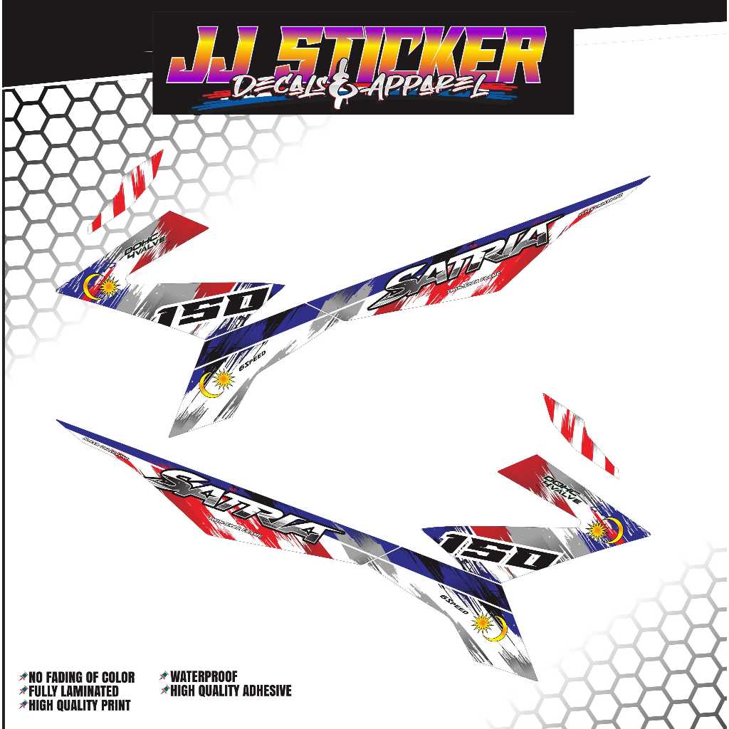 raider 150 FI 3rd flag malay design decals | Shopee Philippines