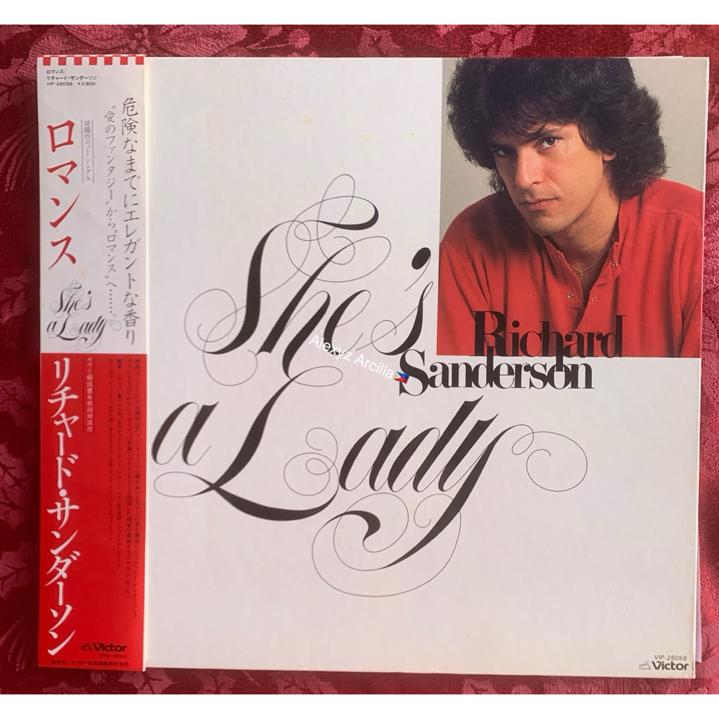 Richard Sanderson, She's a Lady-Rare Japan LP | Shopee Philippines