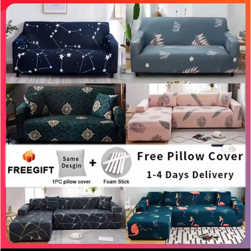 Elastic Sofa set L-Shape Sofa Cover 1/2/3/4 Seat Sofa Cover Dust ...