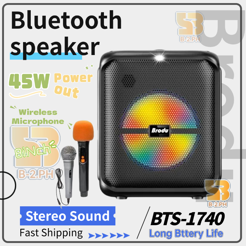 Brudo BTS-1740 IKARAOKE BOX Professional System Bluetooh Speaker With ...