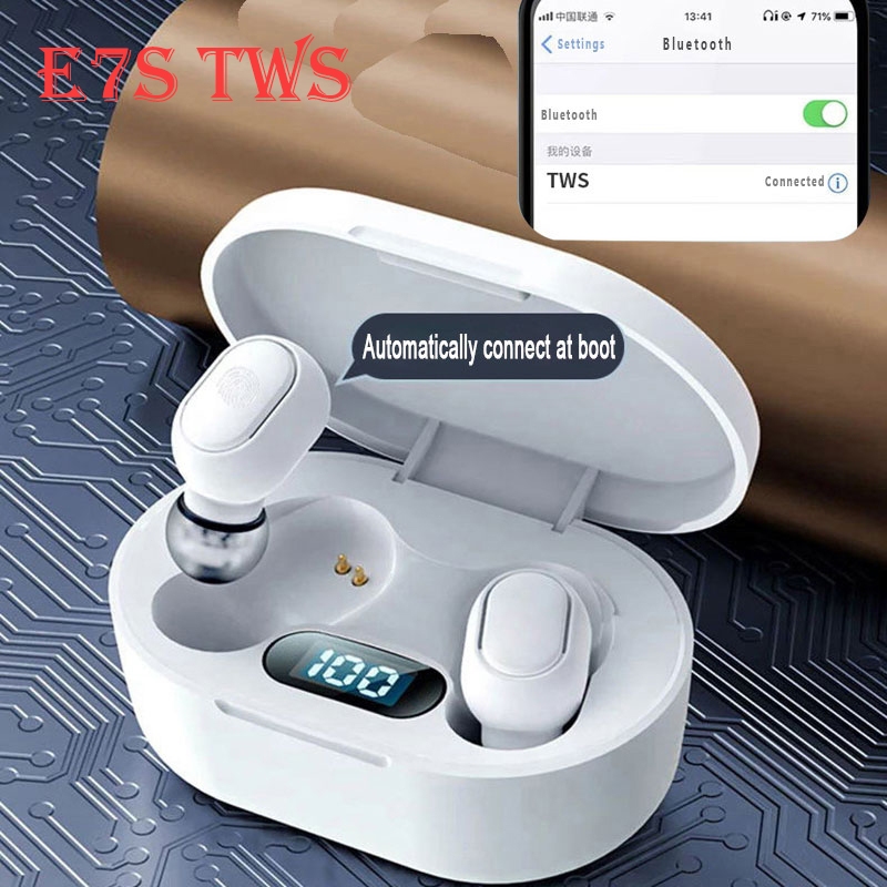 E7S TWS Bluetooth 5.0 Earphone Wireless Headphone Stereo sport Earbuds ...