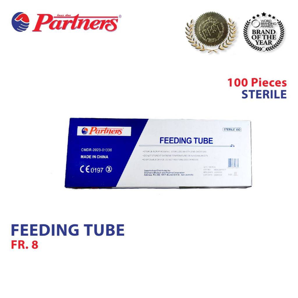 Partners Ngt Feeding Tube Fr.8 (40-45 cm) - 100 pcs/box | Shopee ...